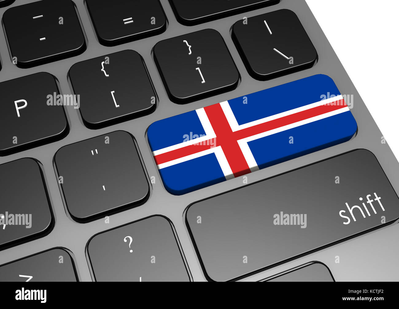 Iceland keyboard image with hi-res rendered artwork that could be used ...