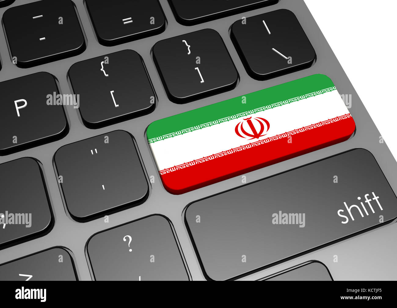 Iran keyboard image with hi-res rendered artwork that could be used for ...