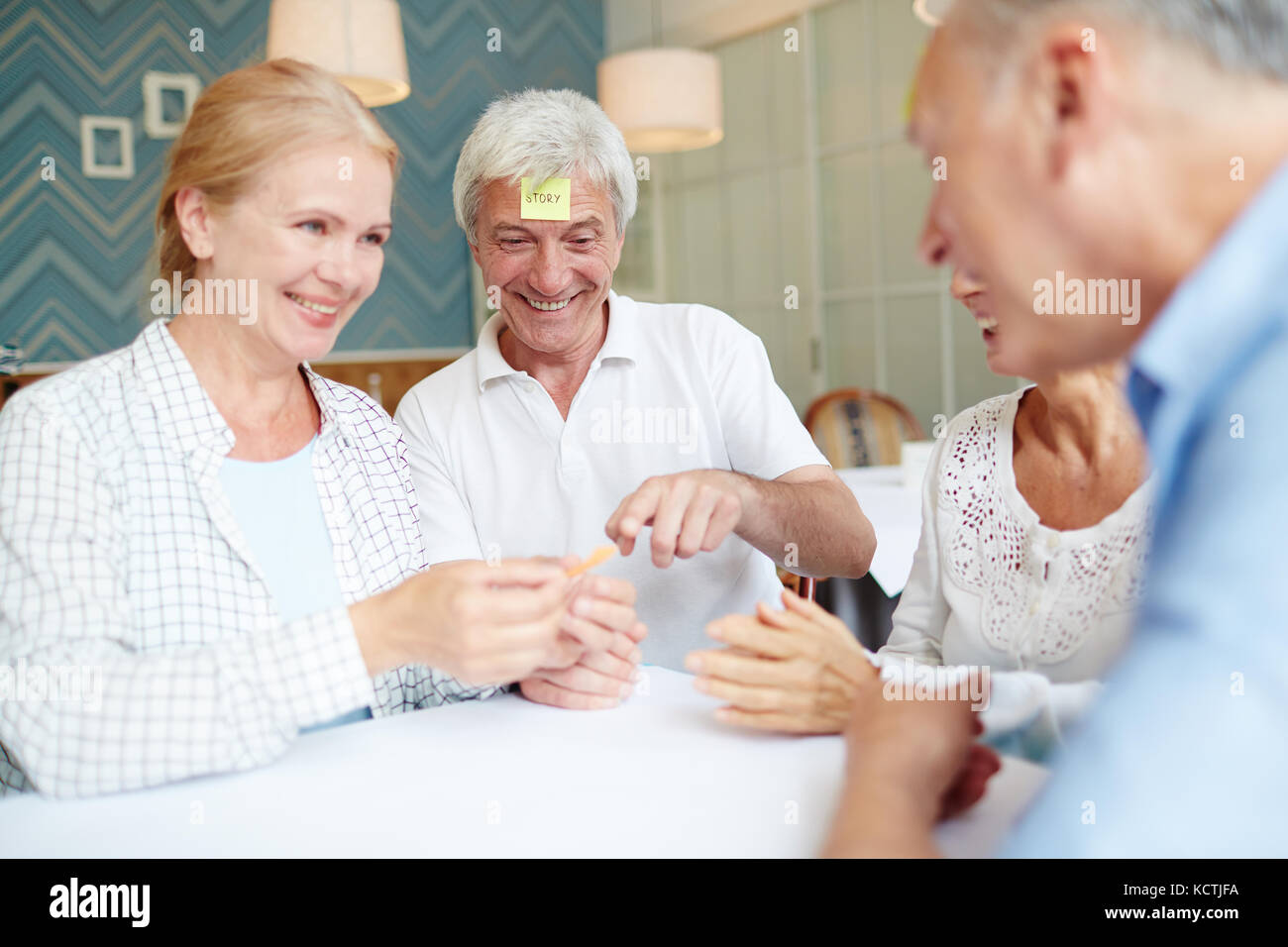 Enjoying Weekend with Friends Stock Photo - Alamy