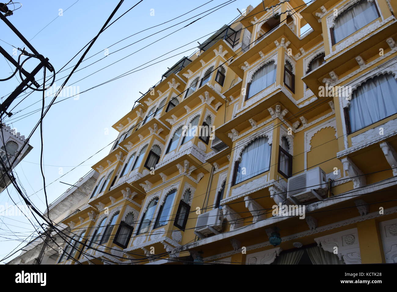 India white wall old traditional facade building hi-res stock ...