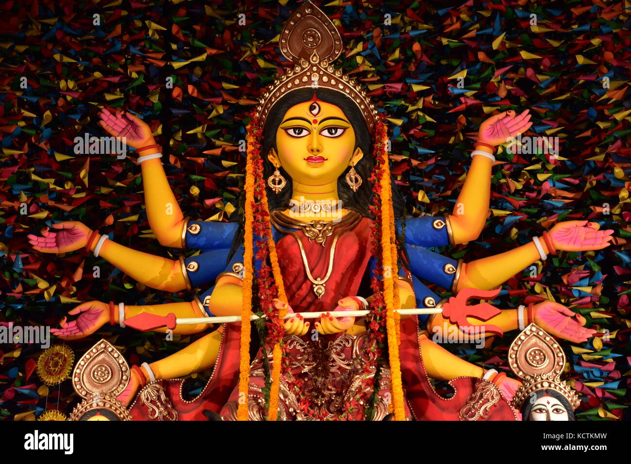 Durga Puja Festival, Kolkata, West Bengal, India Stock Photo - Alamy