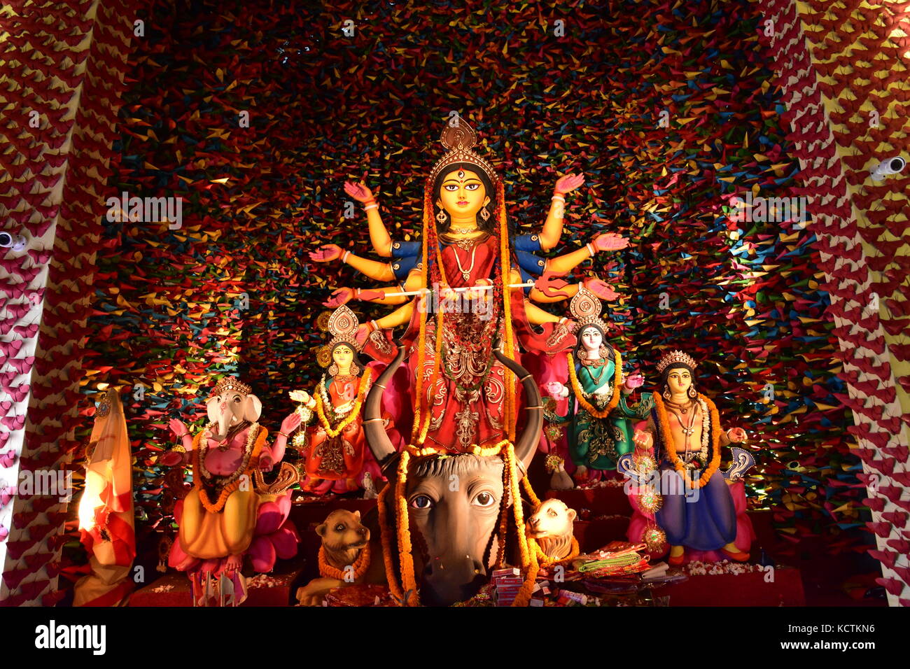 Durga Puja Festival, Kolkata, West Bengal, India Stock Photo - Alamy