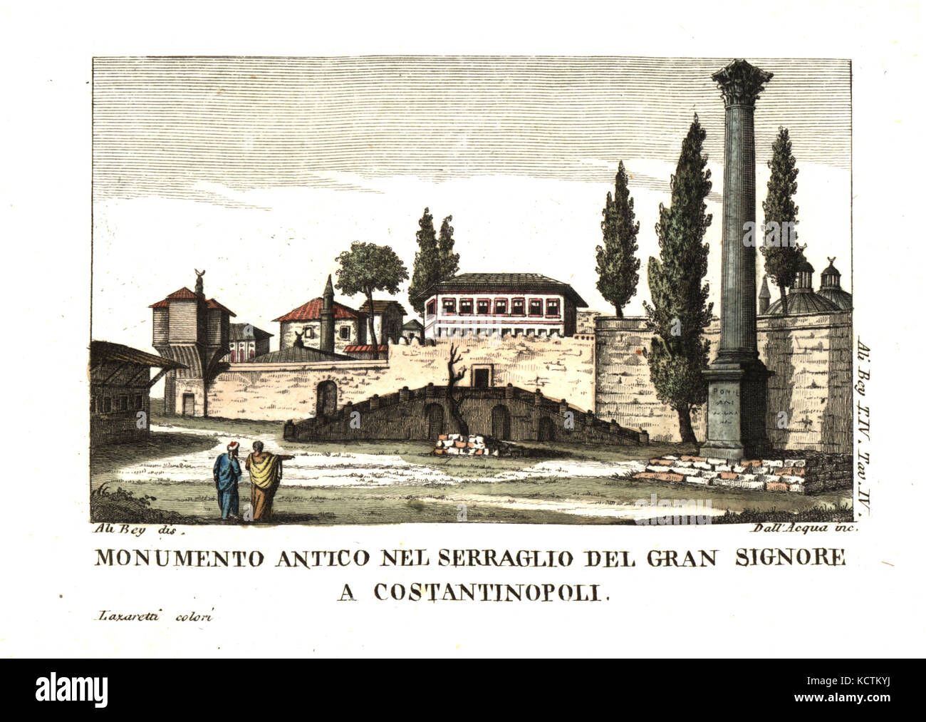 Ancient monument in the seraglio of the Grand Seignior at ...