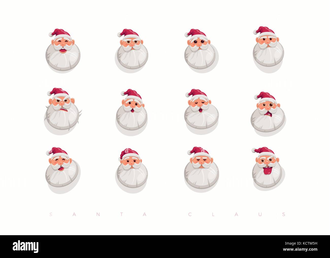 Crazy santa vector cartoon hi-res stock photography and images - Alamy