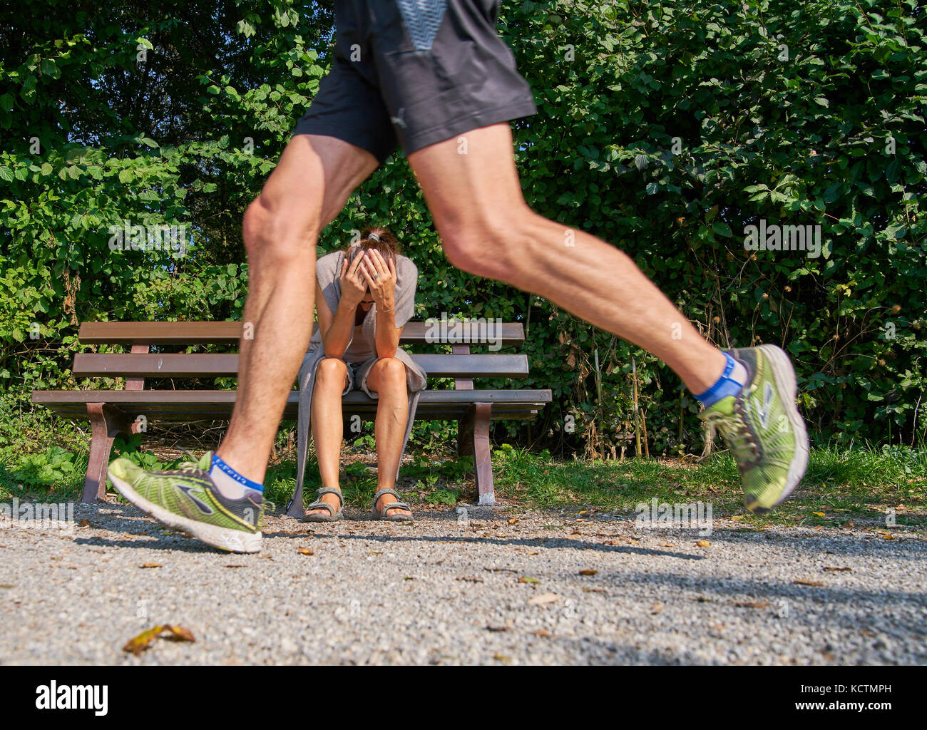 Woman in Munich, September 24, 2017 Woman in psychological crisis and ...