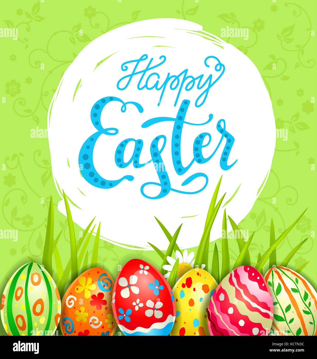 Hand drawn green lettering Stock Vector Images - Alamy