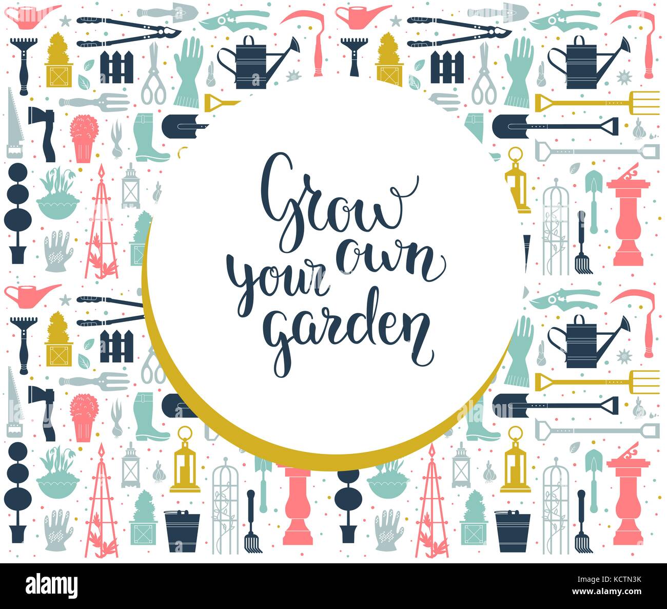 Icon gardening garden Stock Vector Images - Alamy