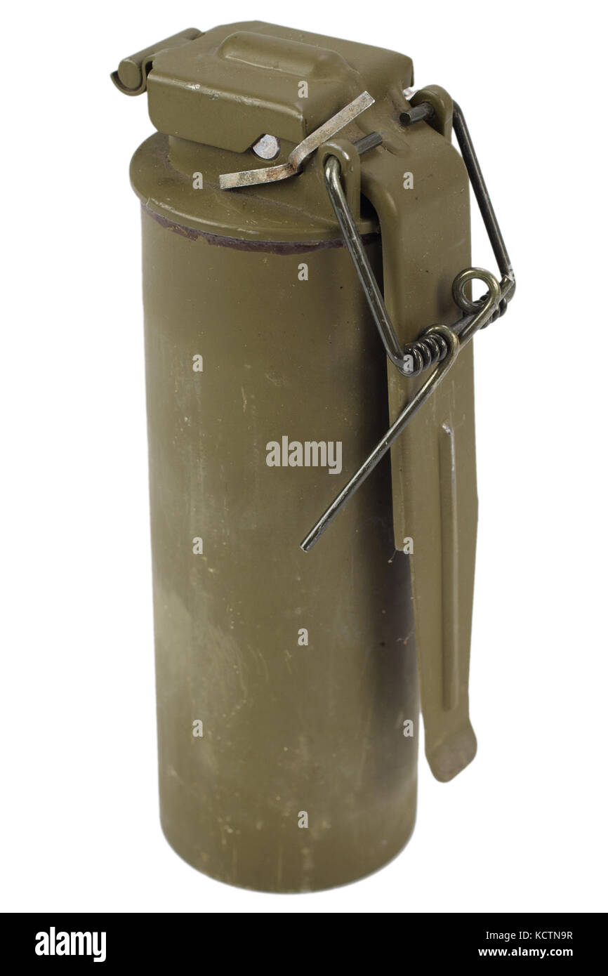 Trip flare mine isolated on white Stock Photo - Alamy