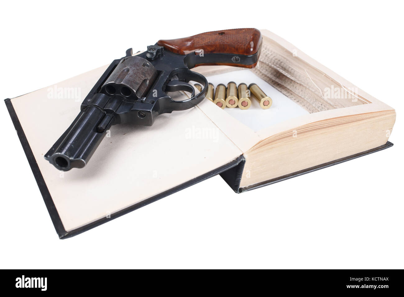 Gun hidden in book Cut Out Stock Images & Pictures - Alamy