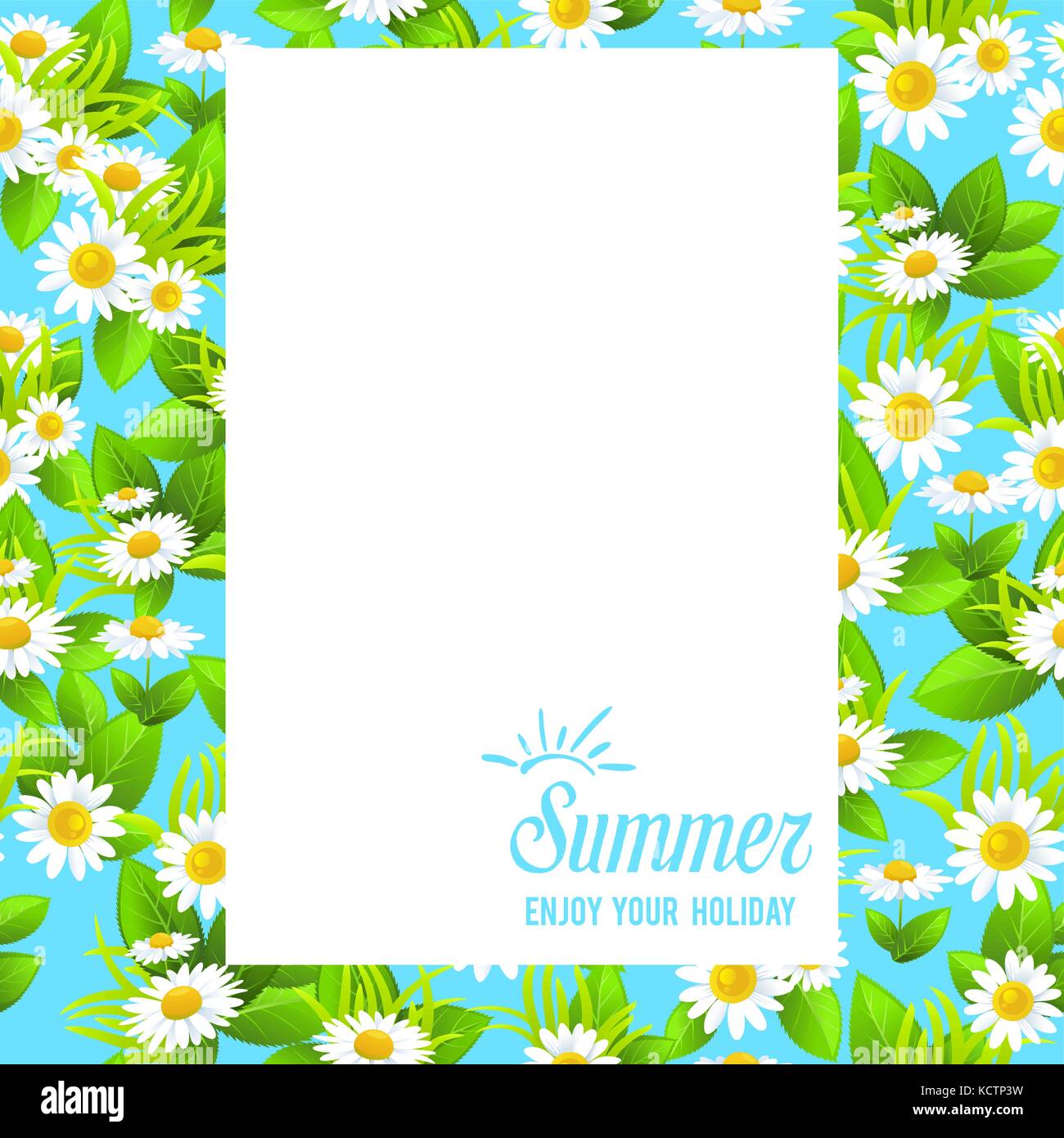 Floral summer frame Stock Vector Image & Art - Alamy