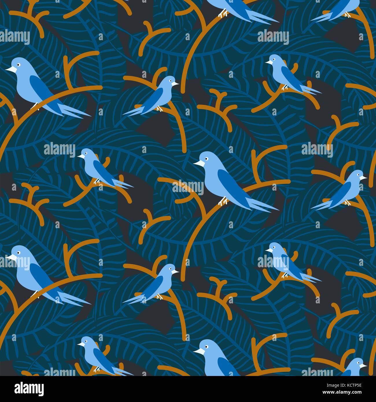 Scandinavian night bird Stock Vector Images - Alamy