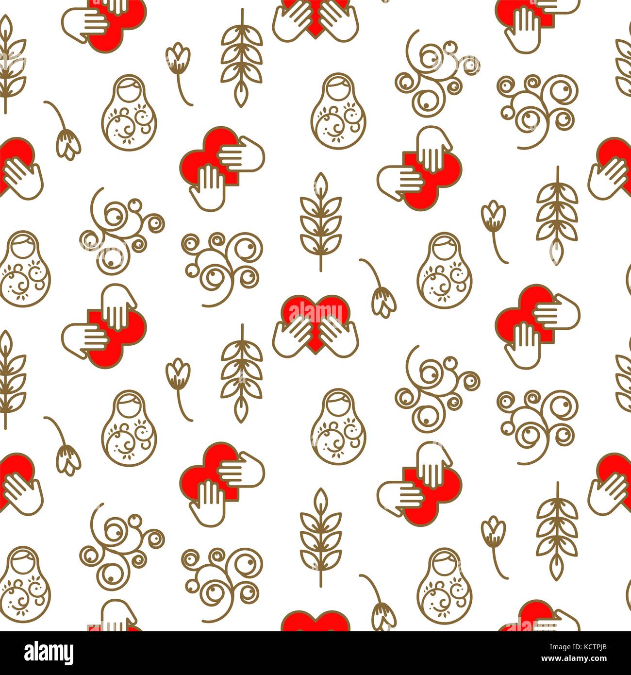 Russian nesting doll traditional Stock Vector Images - Alamy