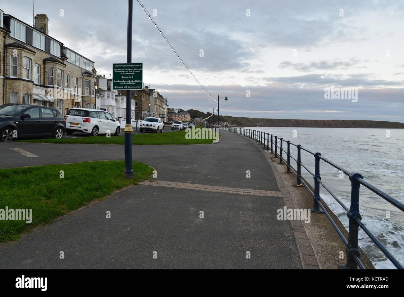 Seafront promenade, Filey, North Yorkshire, UK Stock Photo - Alamy