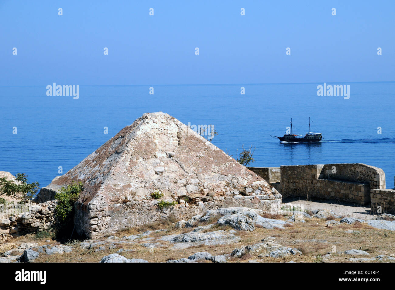 Gunpowder magazine inside the Fortress of Rethymno on the northern ...