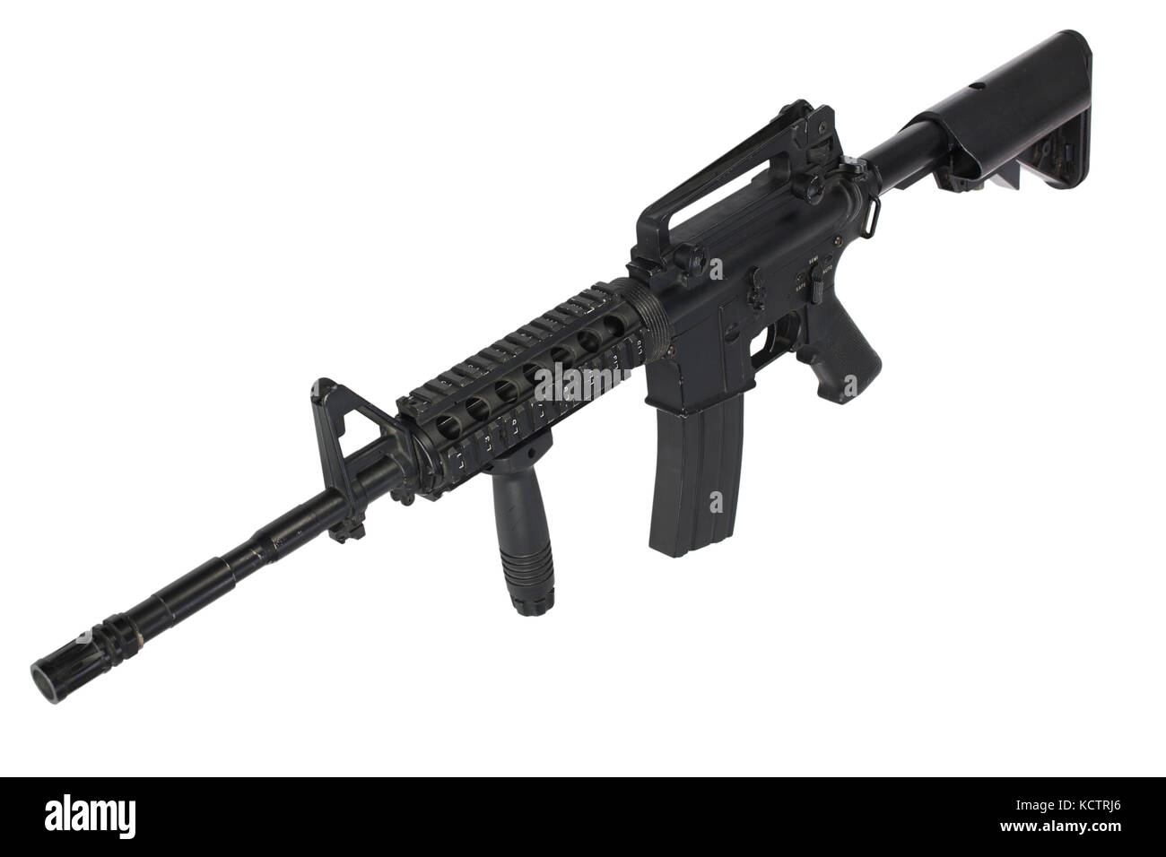 M4 assault rifle isolated on a white background Stock Photo - Alamy
