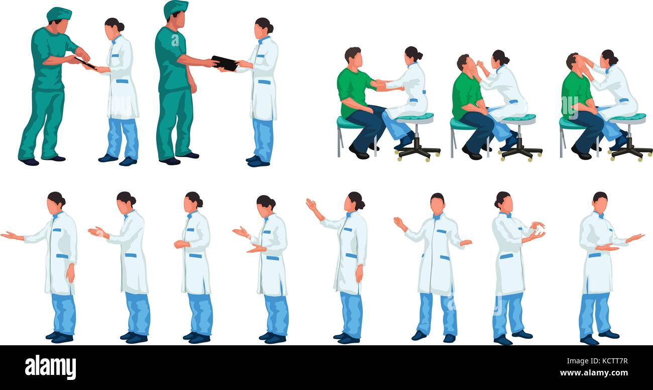 Team doctor patient hospital Cut Out Stock Images & Pictures - Alamy
