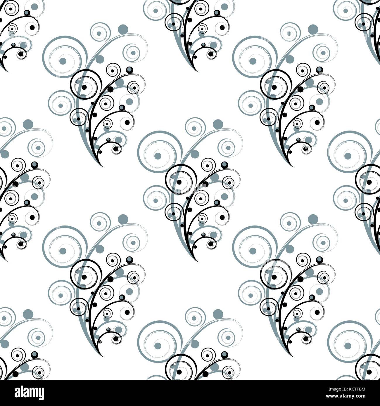 Seamless flower pattern Stock Vector Images - Alamy