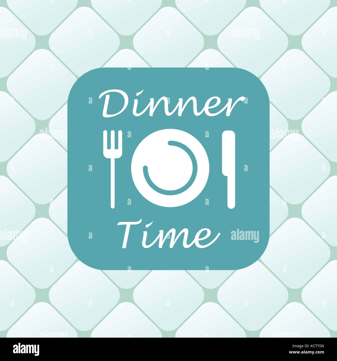 Top view of dinner time elements Stock Vector Image & Art - Alamy