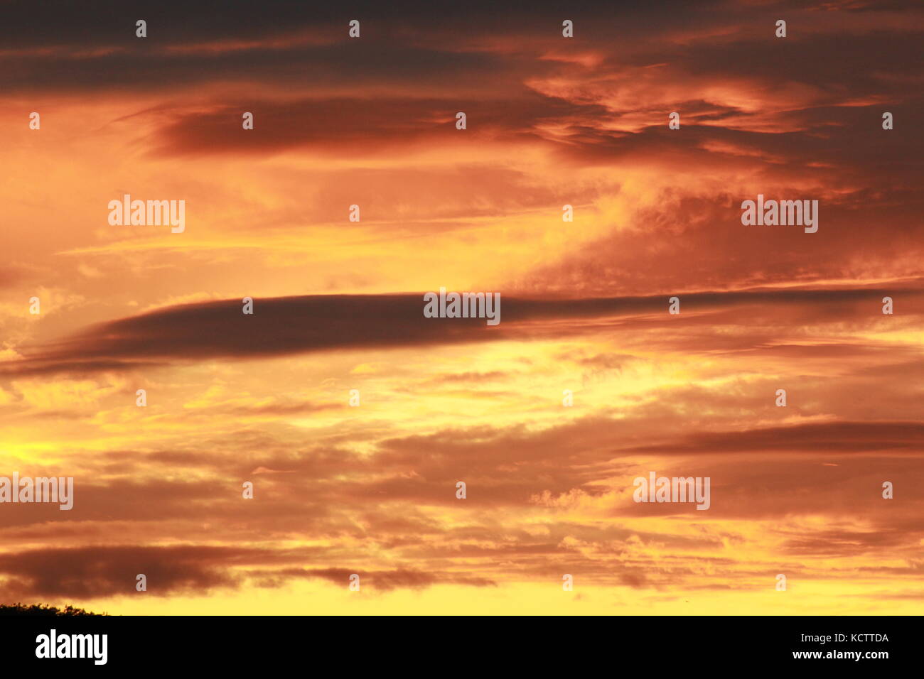Red sky at night, sunset Stock Photo - Alamy