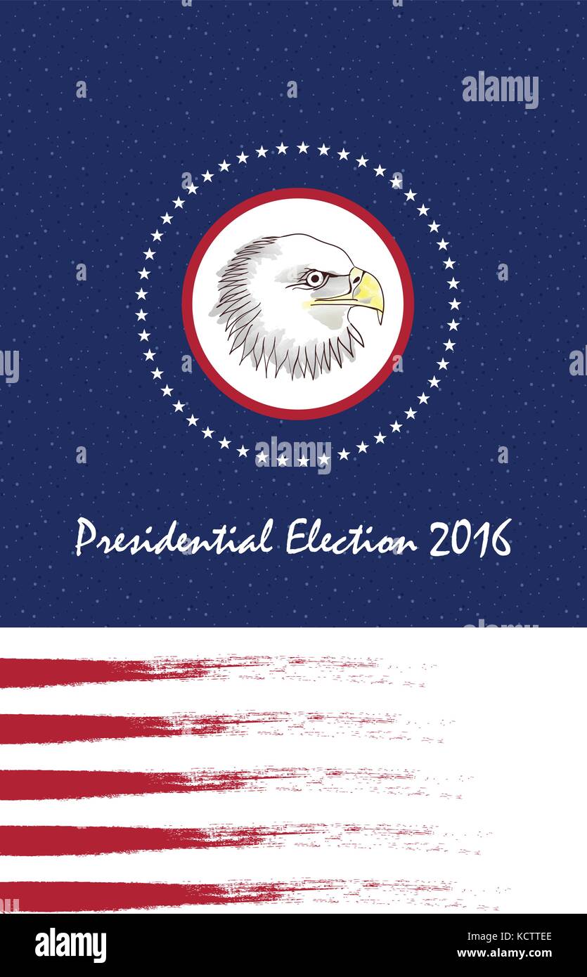 Vote Presidential Election. Bald Eagle as the symbol of USA Stock ...