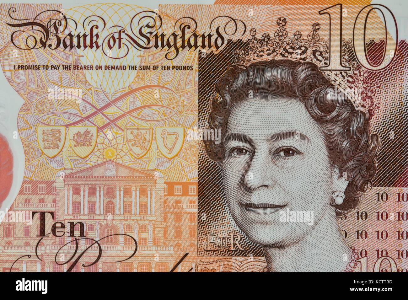 The new 2017 Polymer ten pound Banknote Stock Photo - Alamy