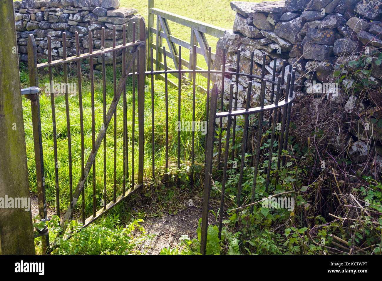 pedestrian gate in the North Yorkshire Moors in the United Kingdom ...