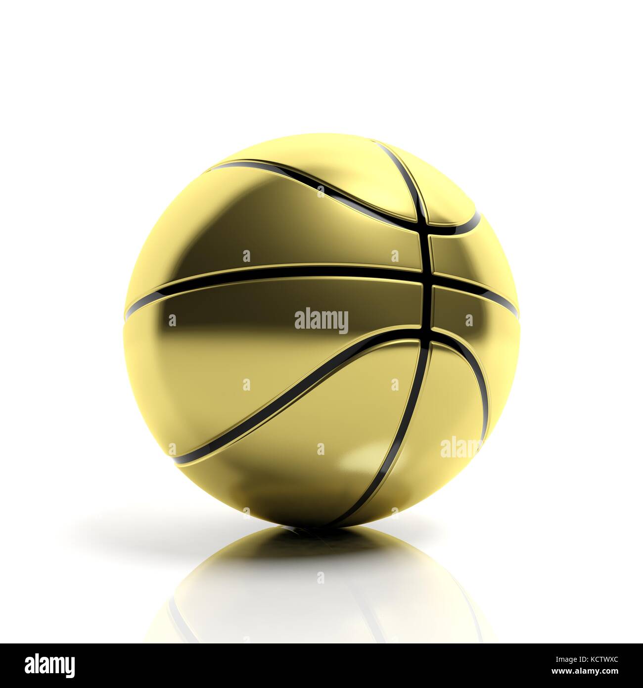 Golden basketball ball isolated on white background Stock Photo - Alamy