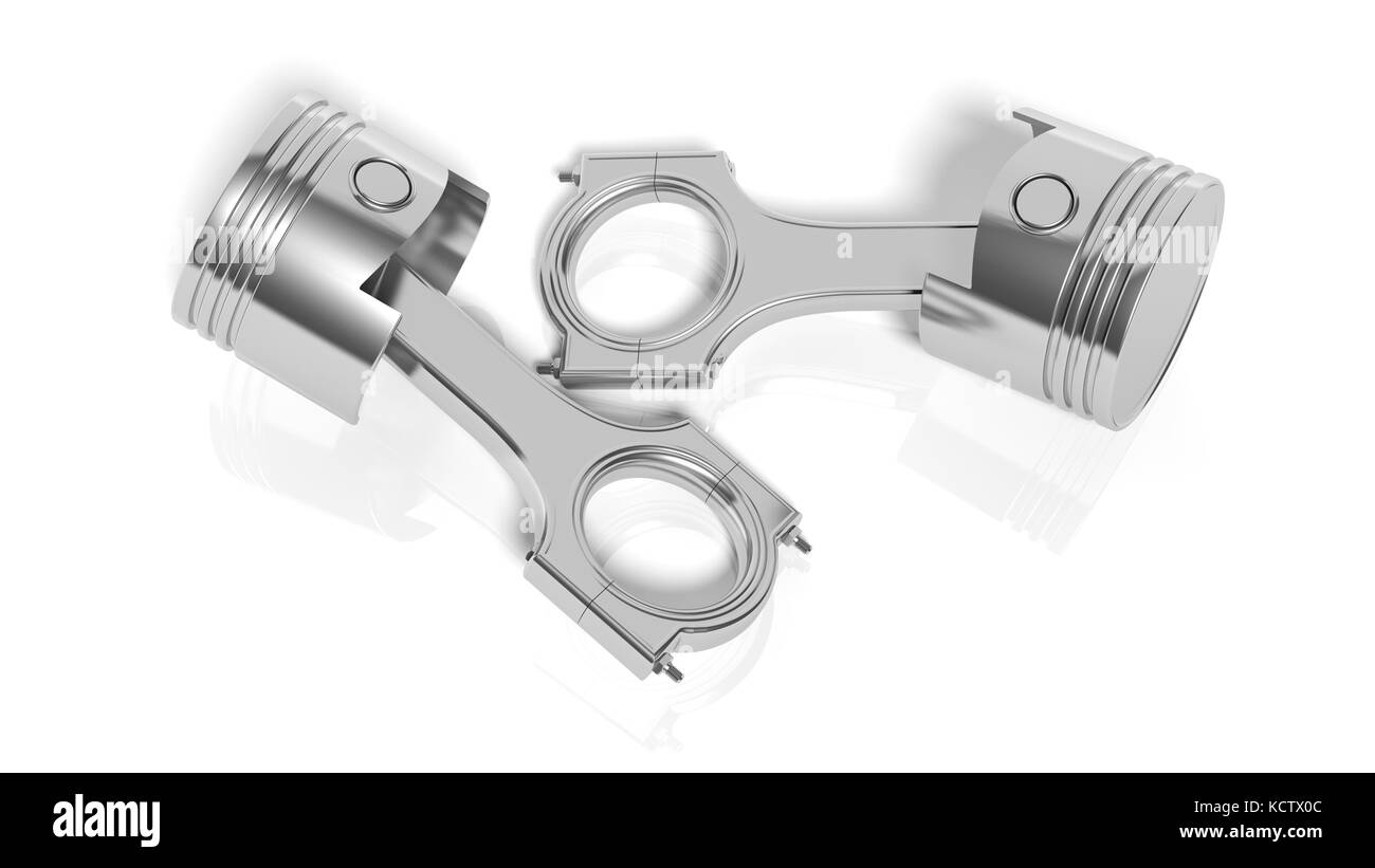 Car engine piston, isolated on white background Stock Photo - Alamy