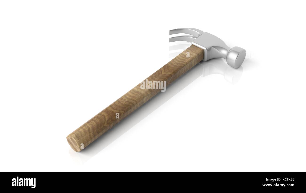 Hammer, isolated on white background Stock Photo - Alamy