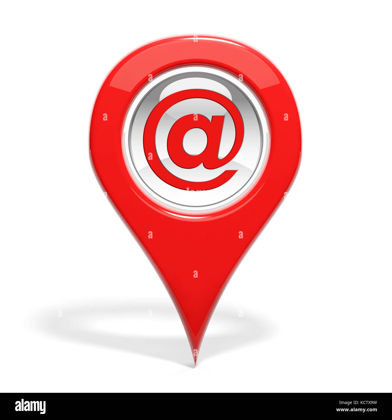 Red round sign white Cut Out Stock Images & Pictures - Alamy