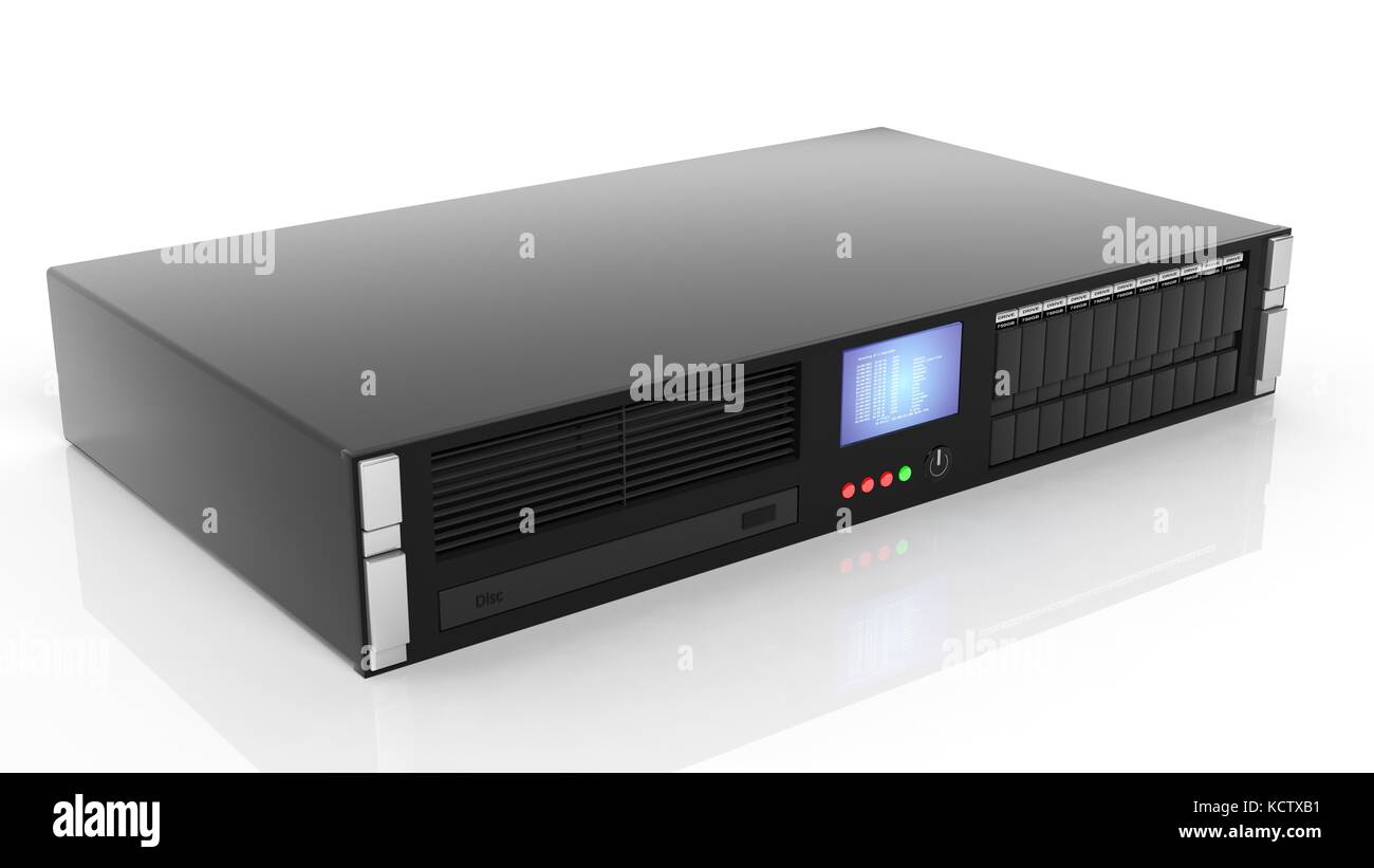 Server rack, isolated on white background Stock Photo - Alamy