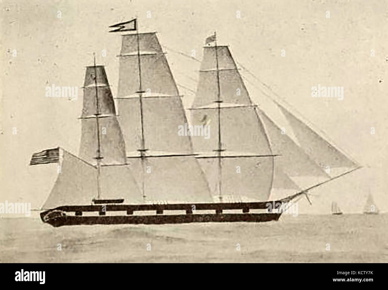 The Boston (USA) ship CHARLOTTE built at Portsmouth, New Hampshire in ...