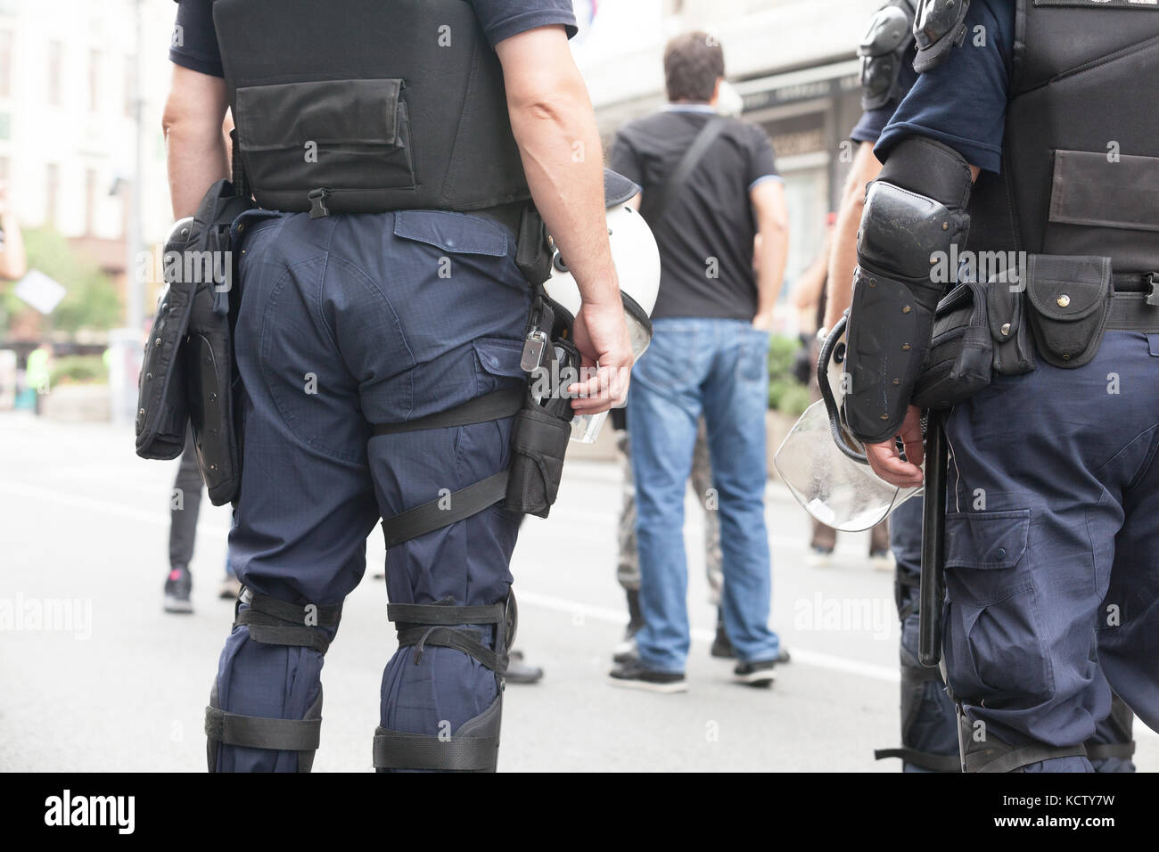 Police officers on duty. Counter-terrorism Stock Photo - Alamy