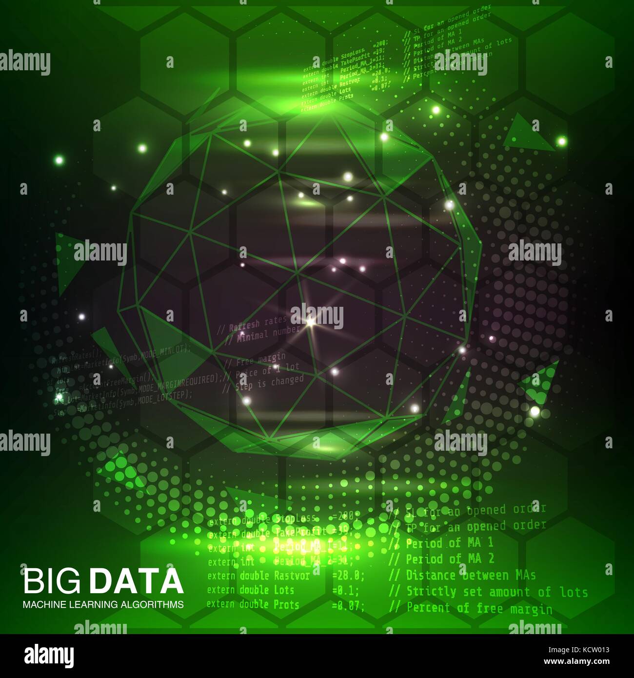 Big data visualization. Futuristic, Information aesthetic design Stock ...