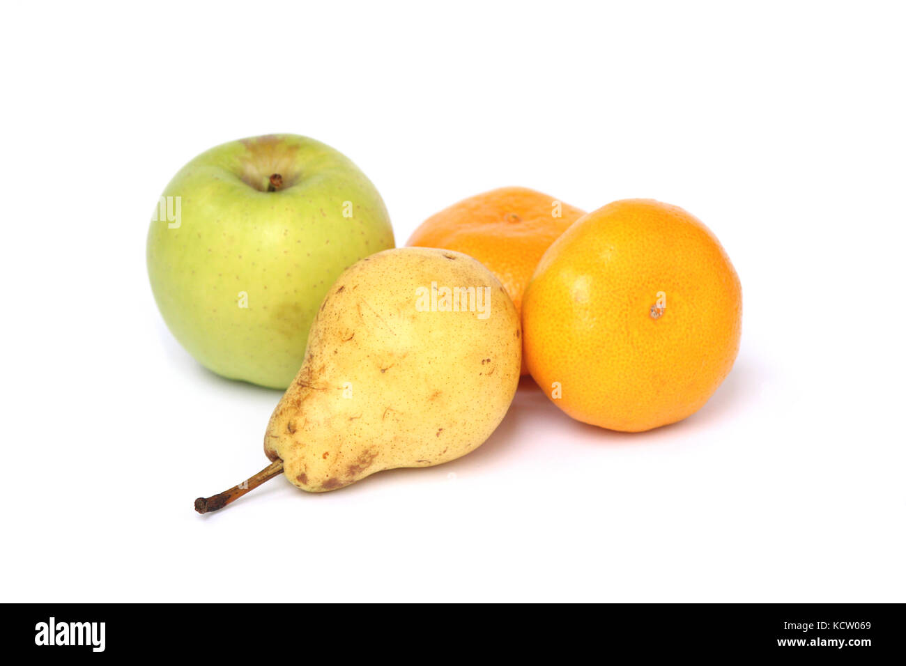 Various fruits tangerine apple pear hi-res stock photography and images ...