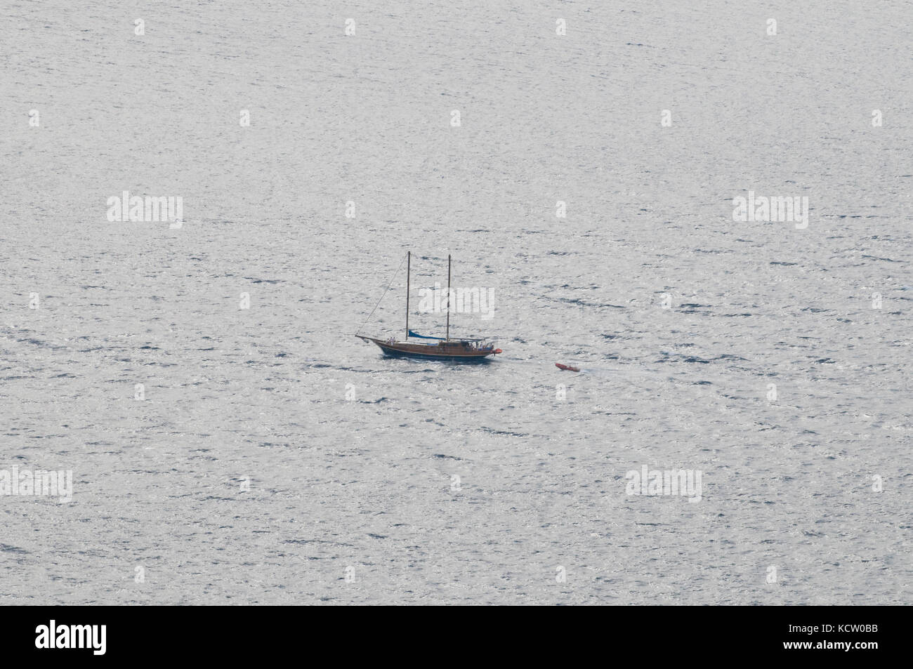 Yacht sailing off Ibiza coast in the Mediterranean Stock Photo - Alamy