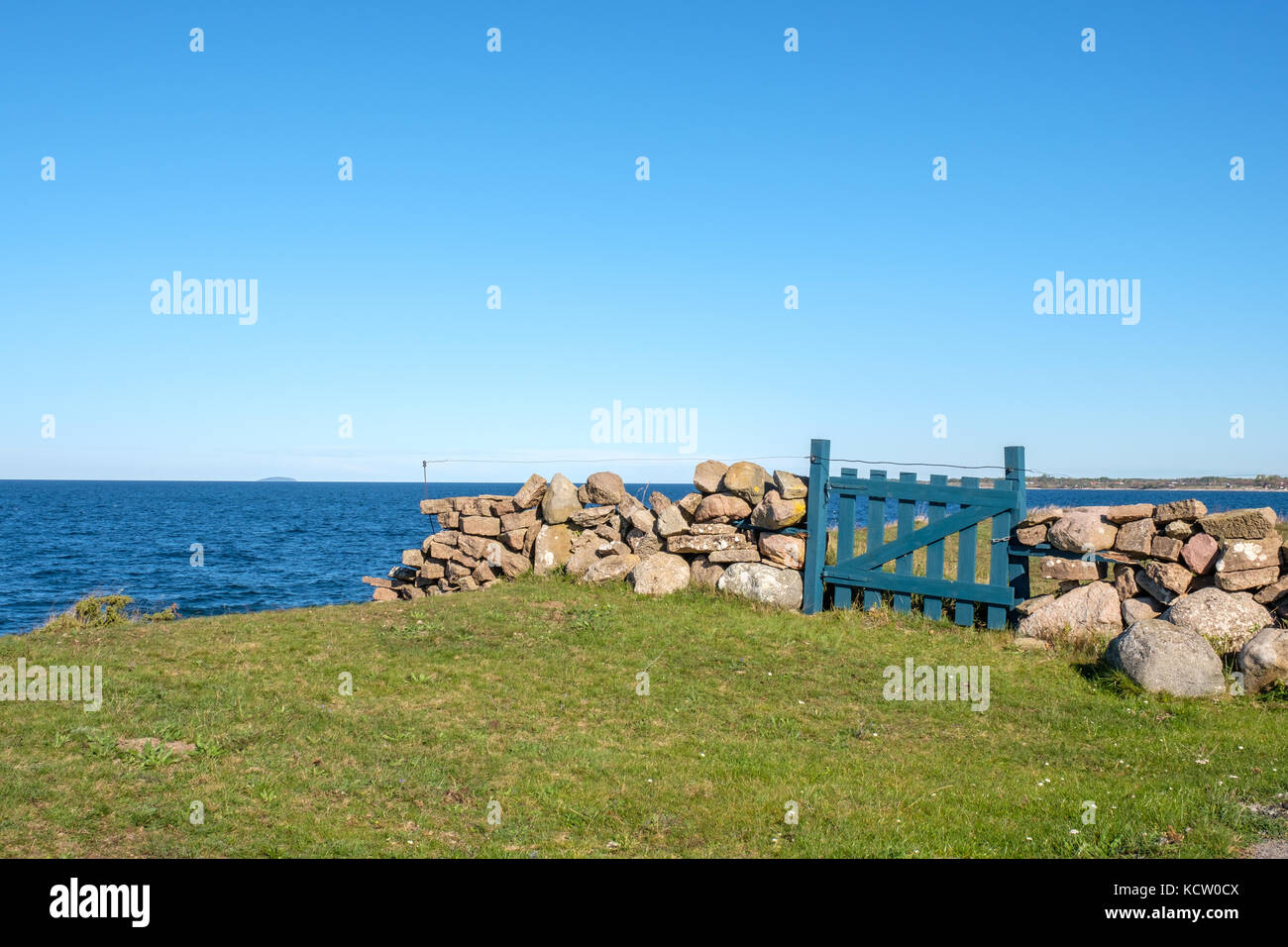 Djupvik on the west coast of Swedish Baltic sea island Oland in October ...