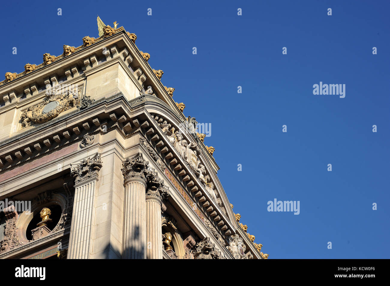 Paris Opera House viewed from Rue Auber Stock Photo - Alamy
