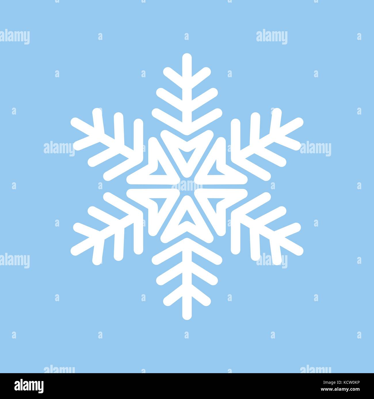 White paper christmas snowflake Stock Vector Images - Alamy