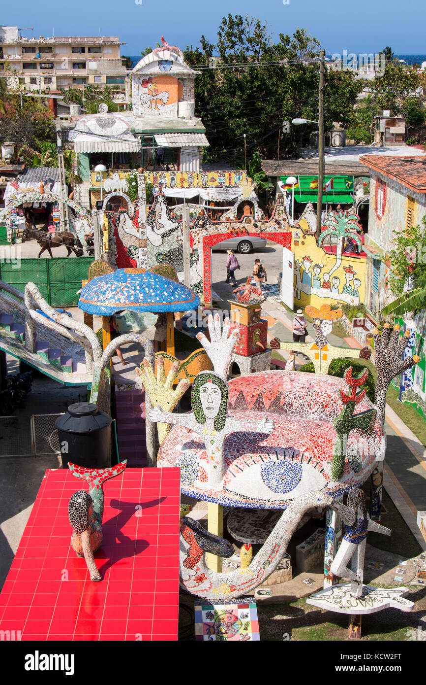 Fusterlandia, Jaimanitas, Havana, Cuba. A creation of Jose Fuster, a ...