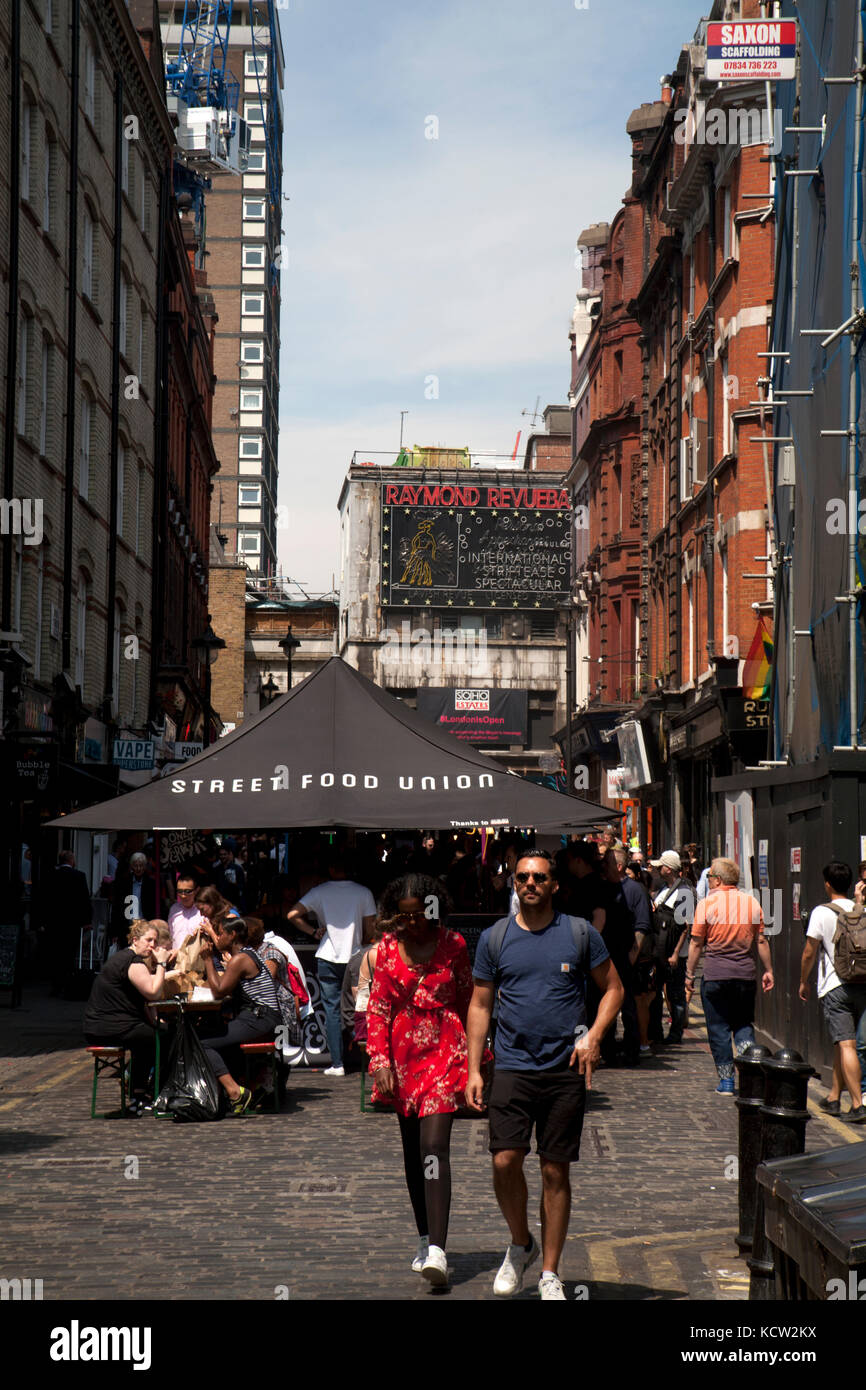 street food union rupert street soho london england Stock Photo - Alamy