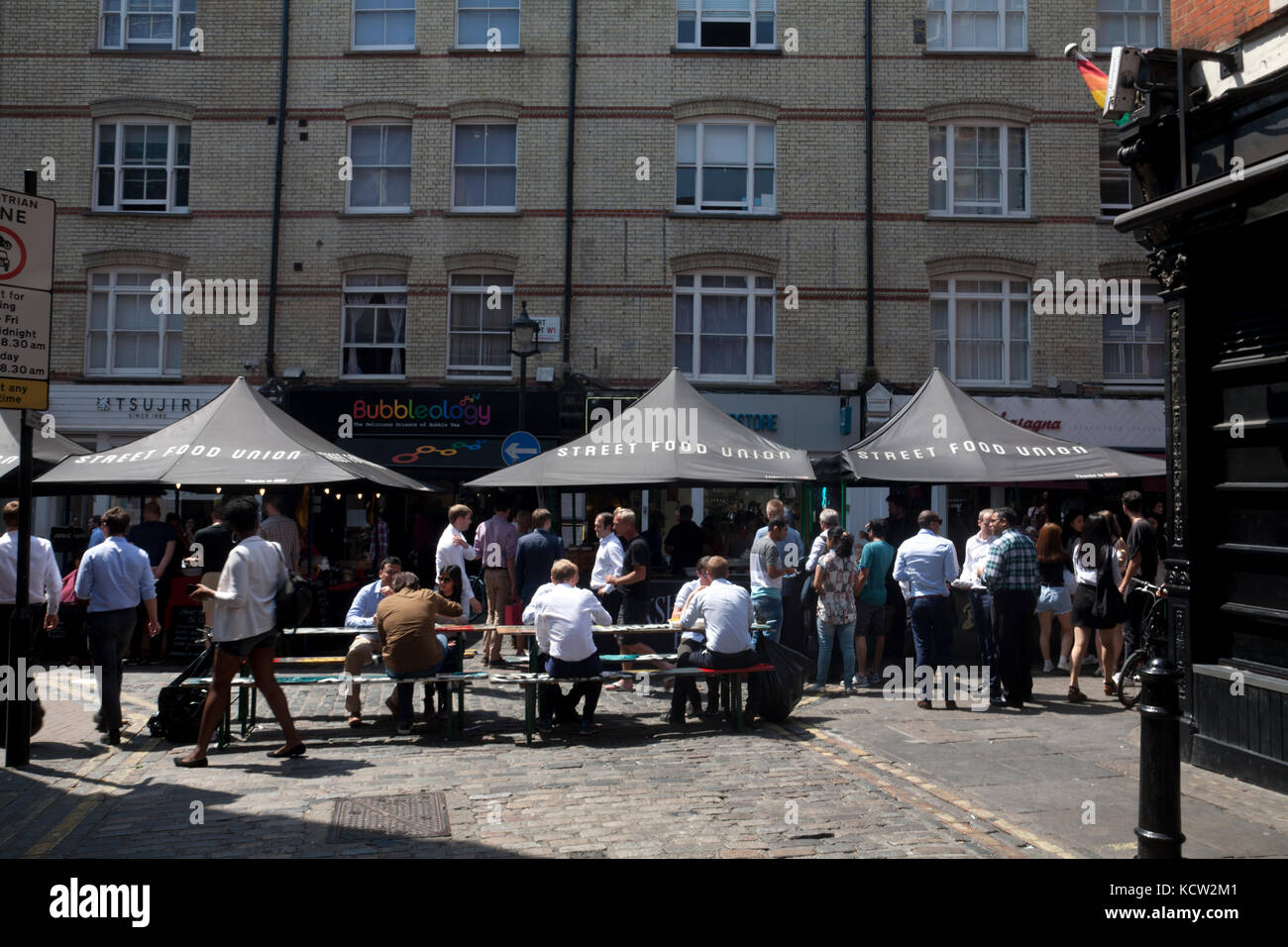 street food union rupert street soho london england Stock Photo - Alamy