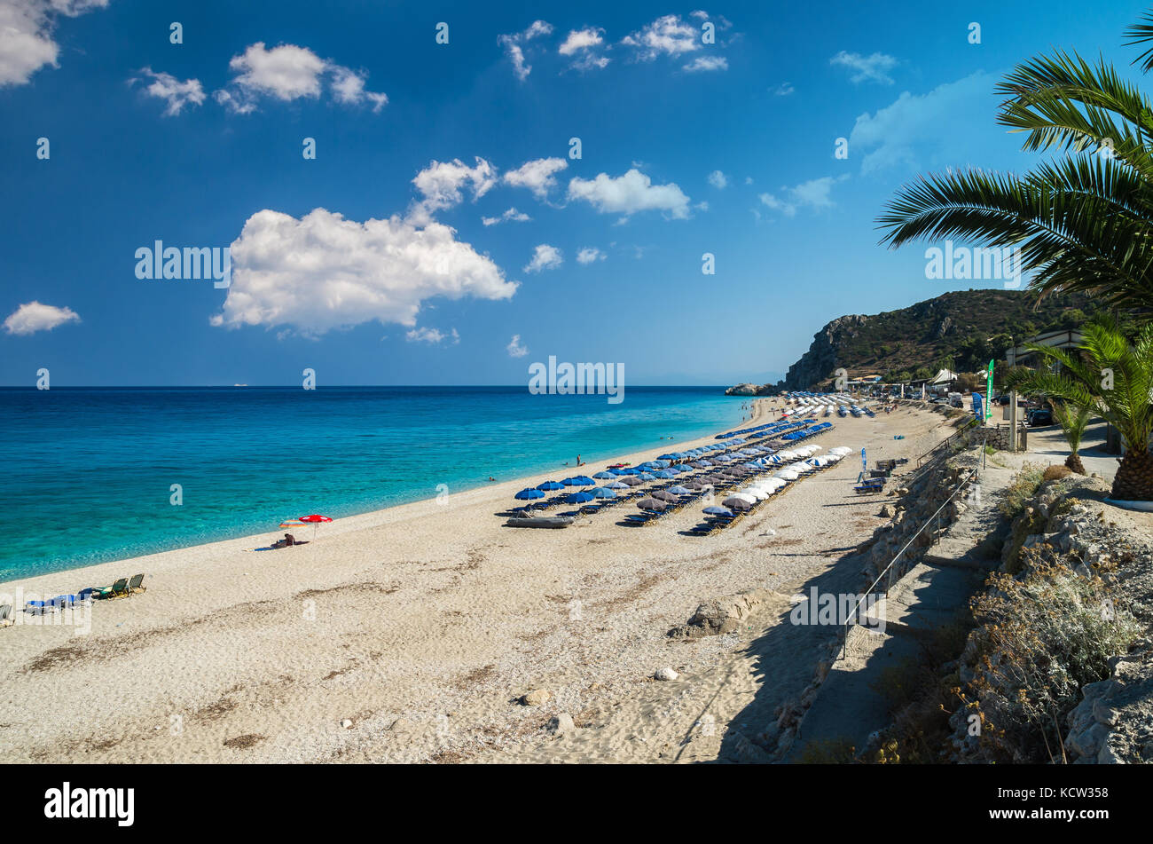 Kathisma Beach, Lefkada Island, Greece. Kathisma Beach is one of the ...