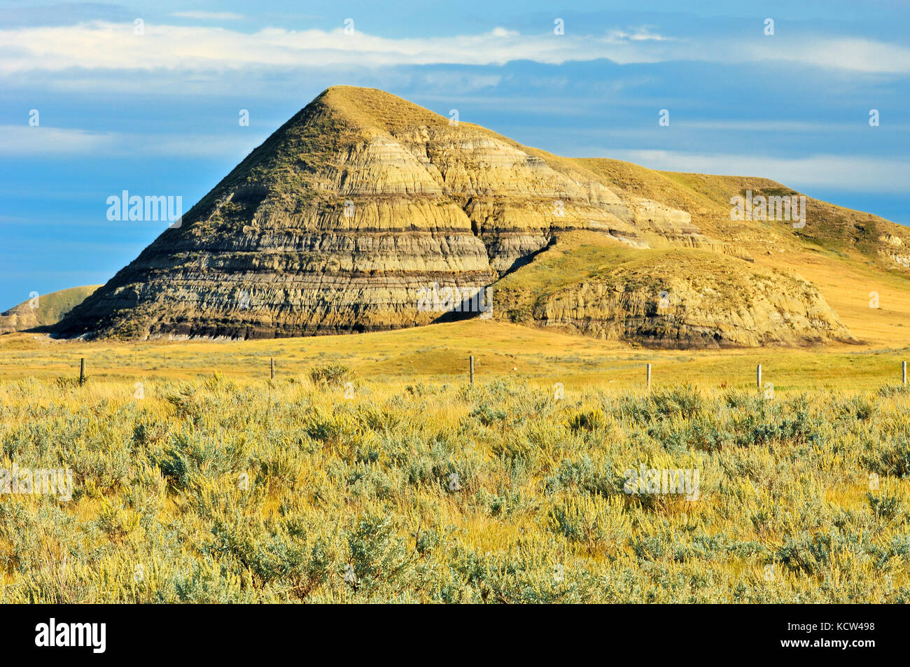 Castle Butte in the Big Muddy Badlands, Big Muddy Badlands ...