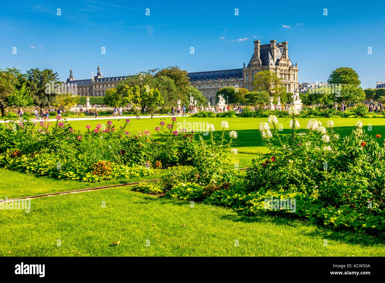 the Jardin Tuileries (Tuileries Garden), and the beautiful architecture ...