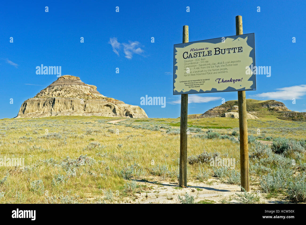 Badlands at castle butte hi-res stock photography and images - Alamy