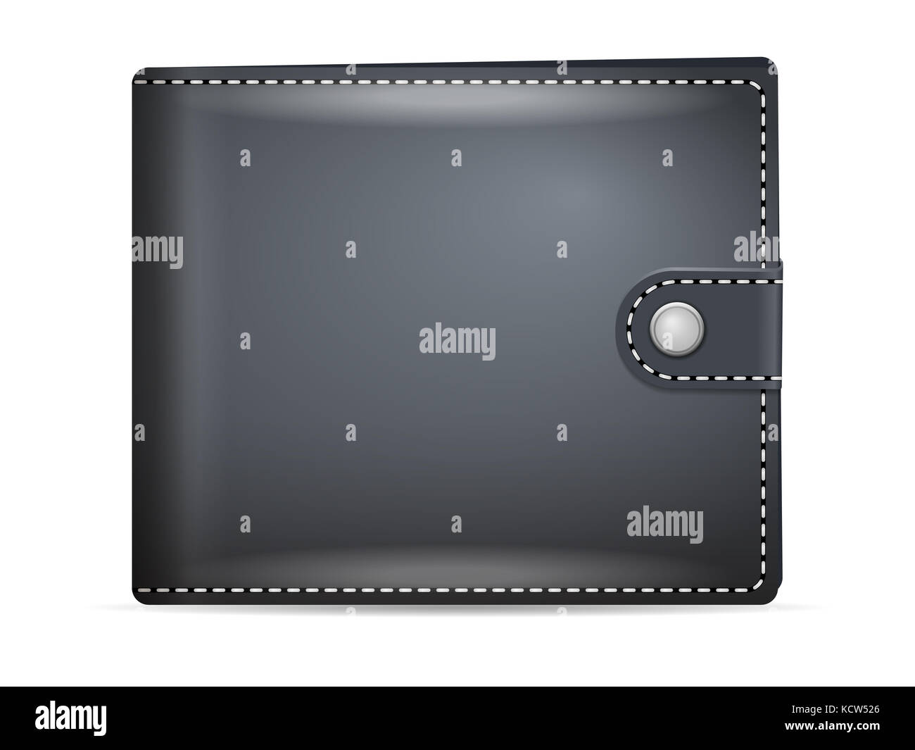 Leather wallet on a white background Stock Photo - Alamy