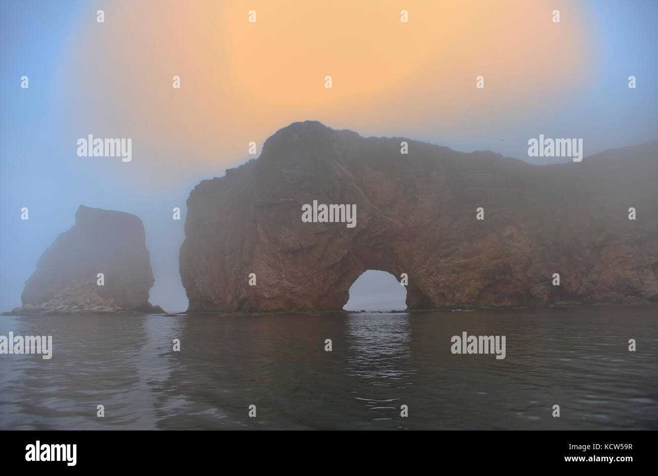 Roche perce on the atlantic ocean at dawn hi-res stock photography and ...
