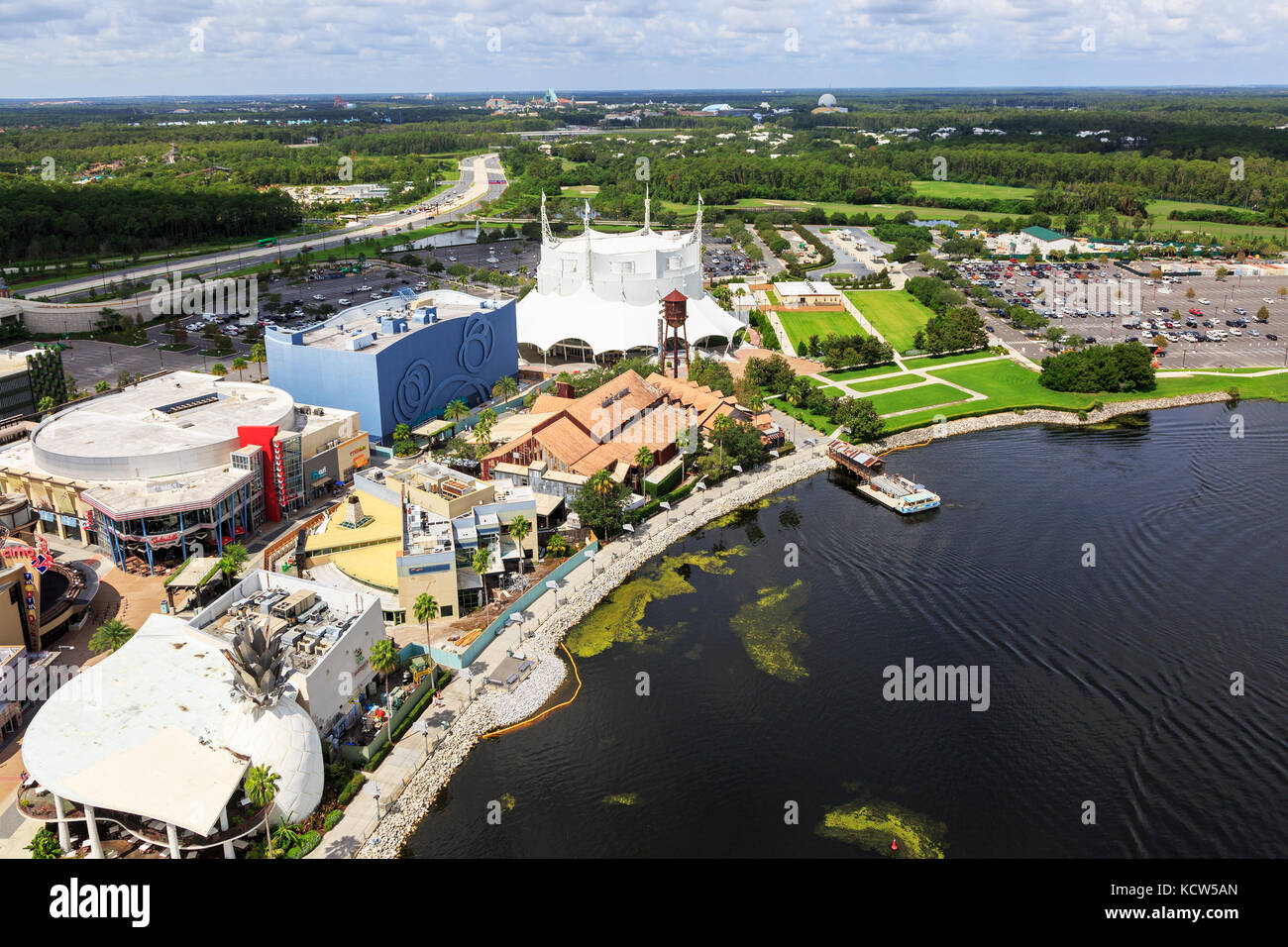 Disneyland orlando aerial hi-res stock photography and images - Alamy