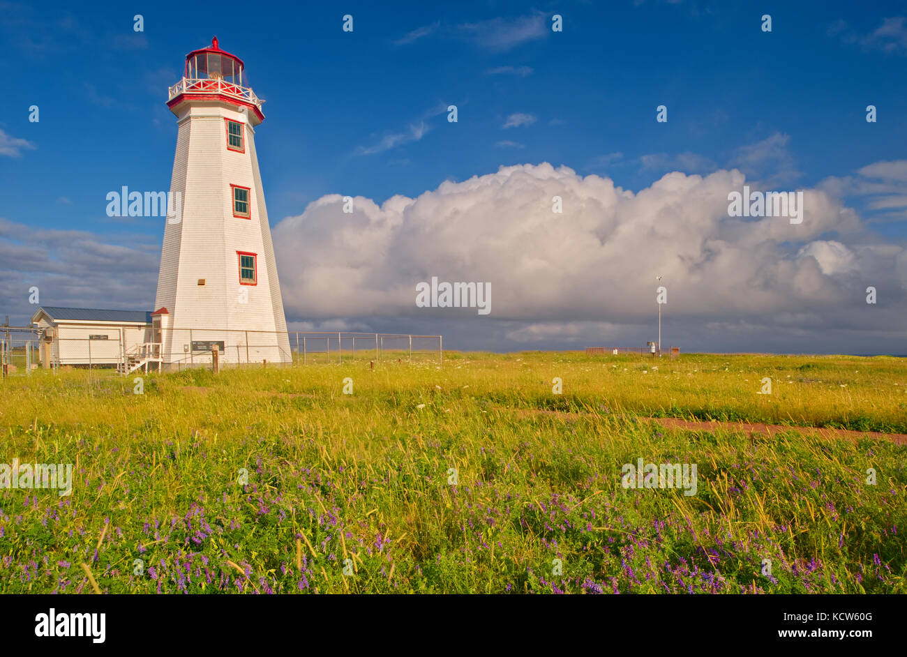 North Point Lighthouse, North Point, Prince Edward Island, Canada Stock ...